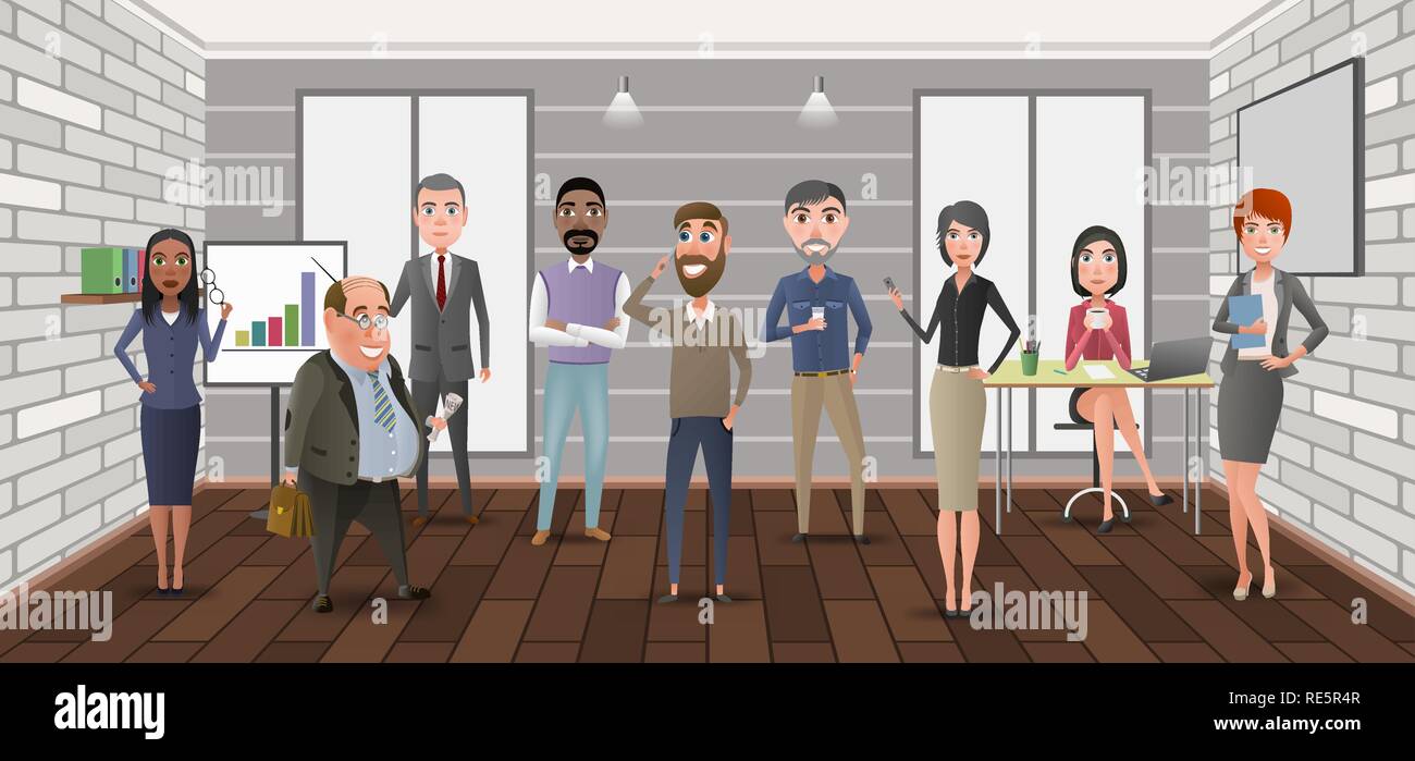 Cartoon office man hi-res stock photography and images - Alamy