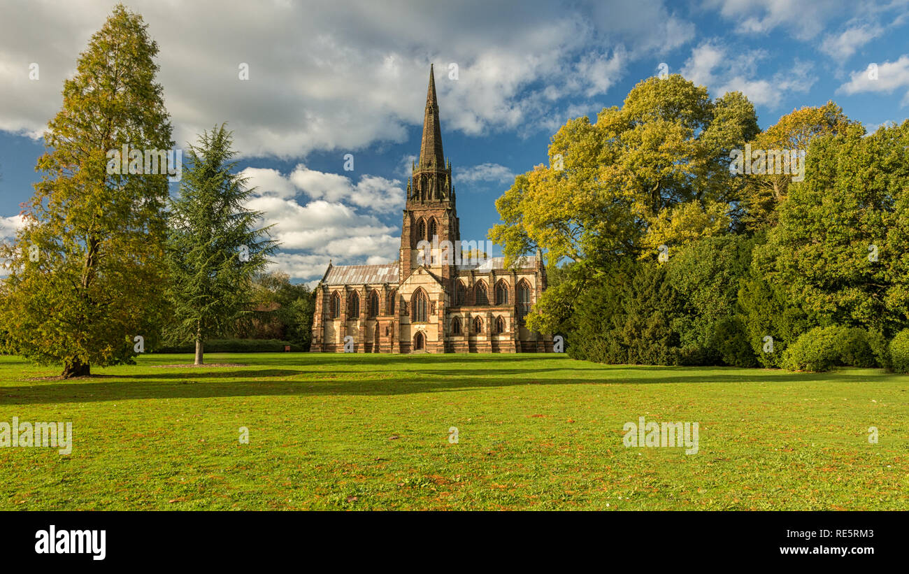 The Chapel at Clumber Park in Autumn Stock Photo - Alamy