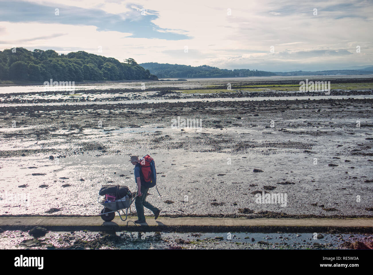 Edinburgh, Scotland / United Kingdom - July 11 2018: A man wearing hat ...