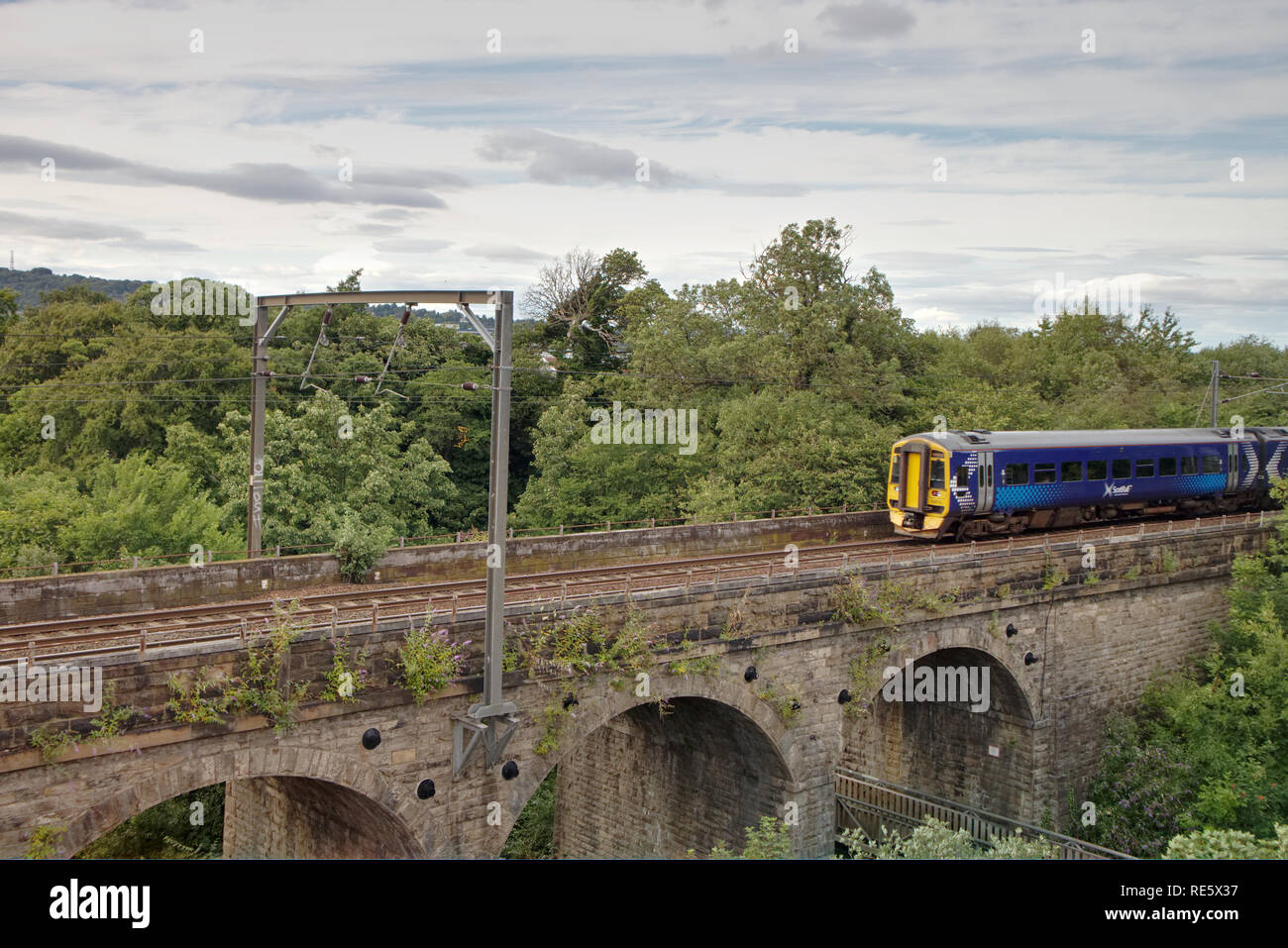 Edinburgh, Scotland / United Kingdom - August 4 2018: A Scotrail train ...