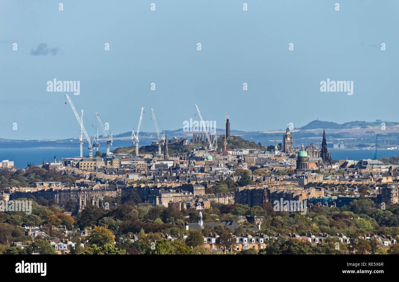 Edinburgh new town aerial hi-res stock photography and images - Alamy