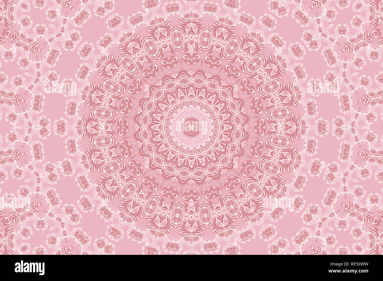 Pink pattern with natural flowers of rose Stock Photo - Alamy