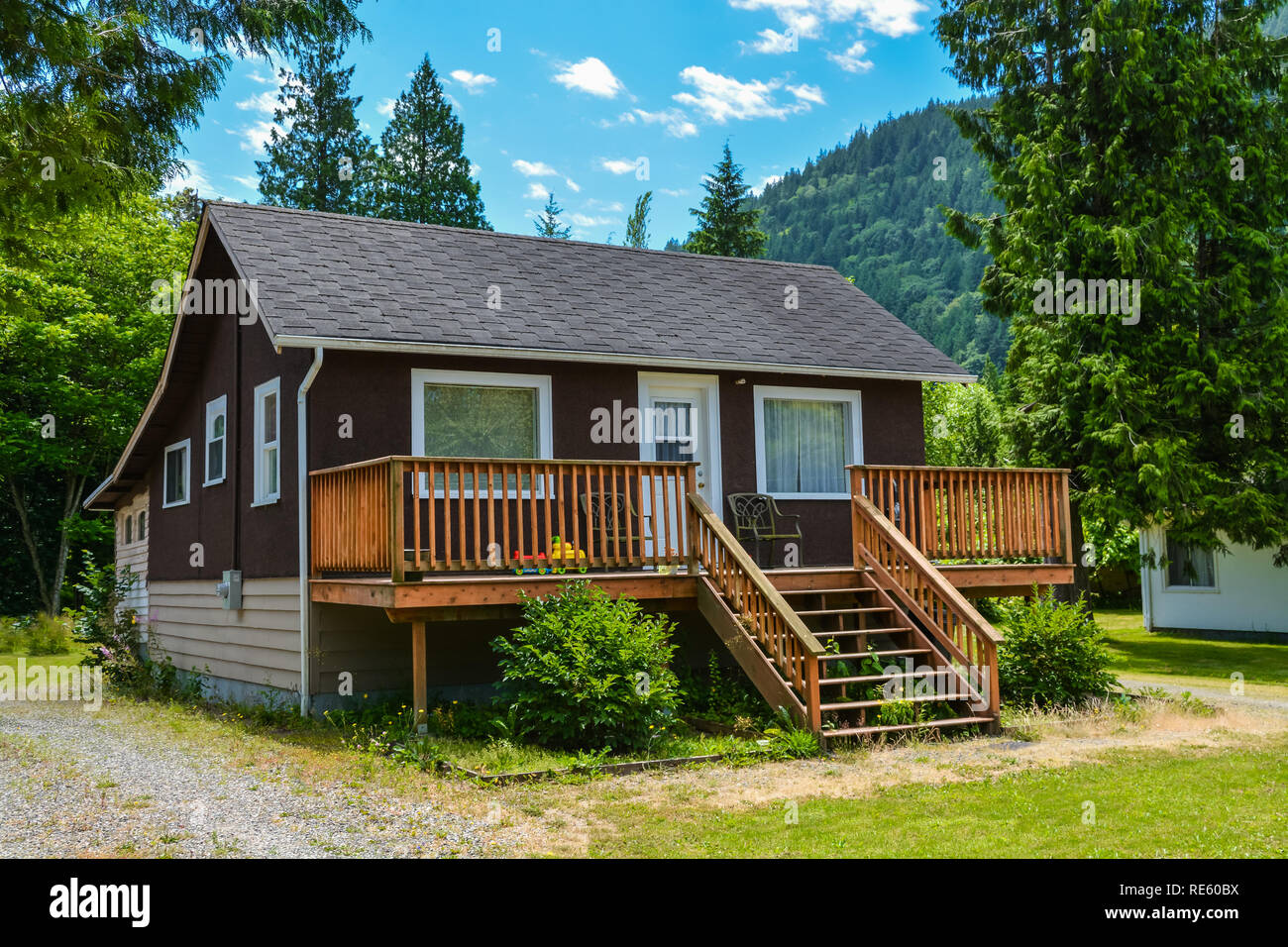 Detached house with big patio on country side in British Columbia ...