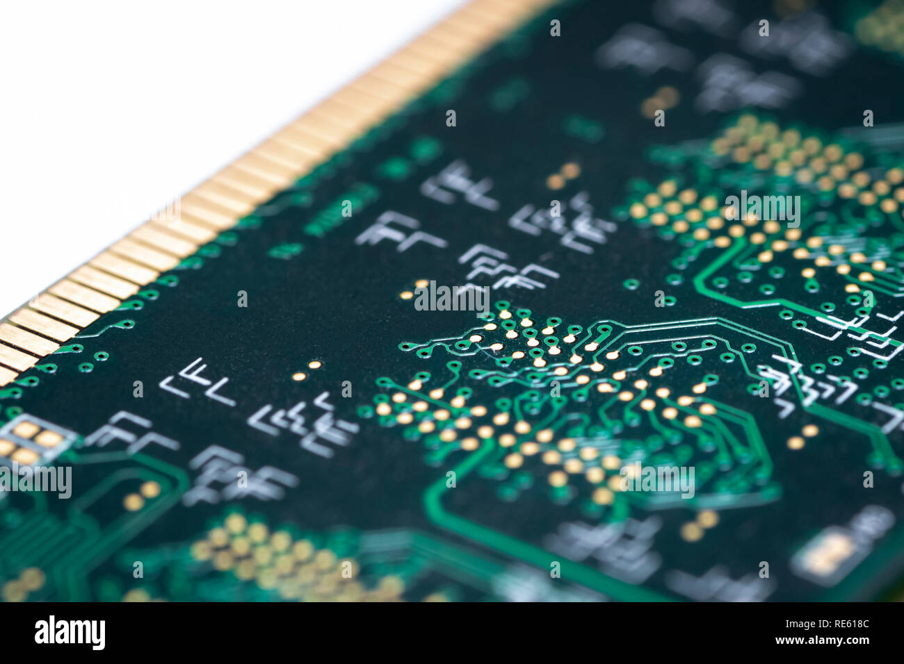 Part of a computer electronic board close-up Stock Photo - Alamy