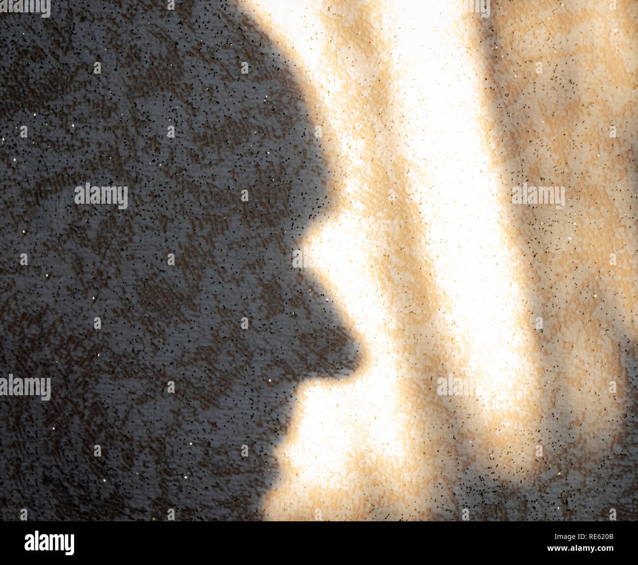Face silhouette on wall hi-res stock photography and images - Alamy