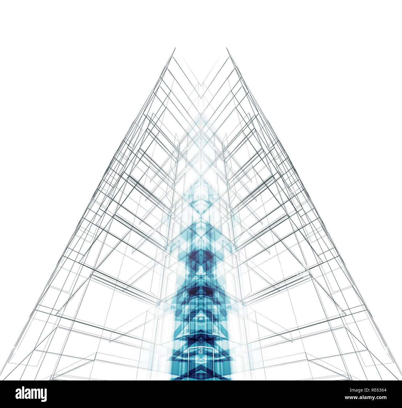 Construction architecture background. 3d rendering Stock Photo - Alamy