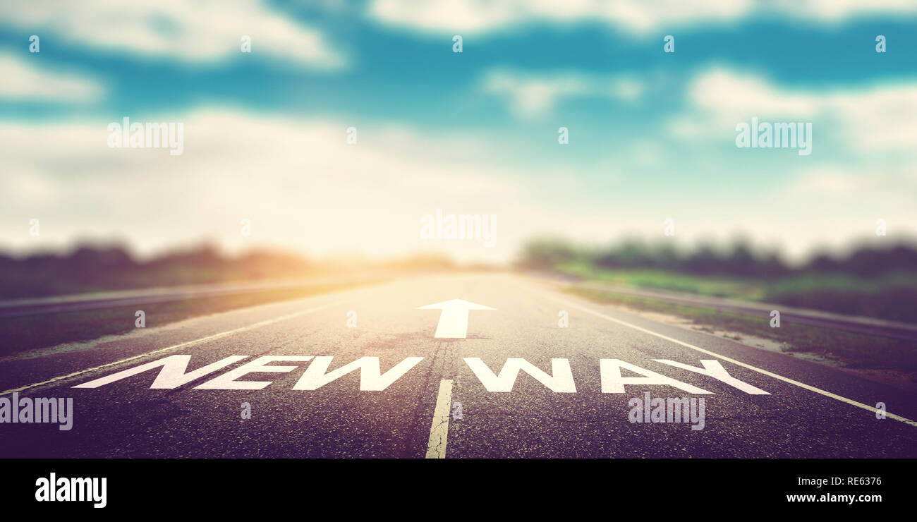 New way background Stock Photo - Alamy