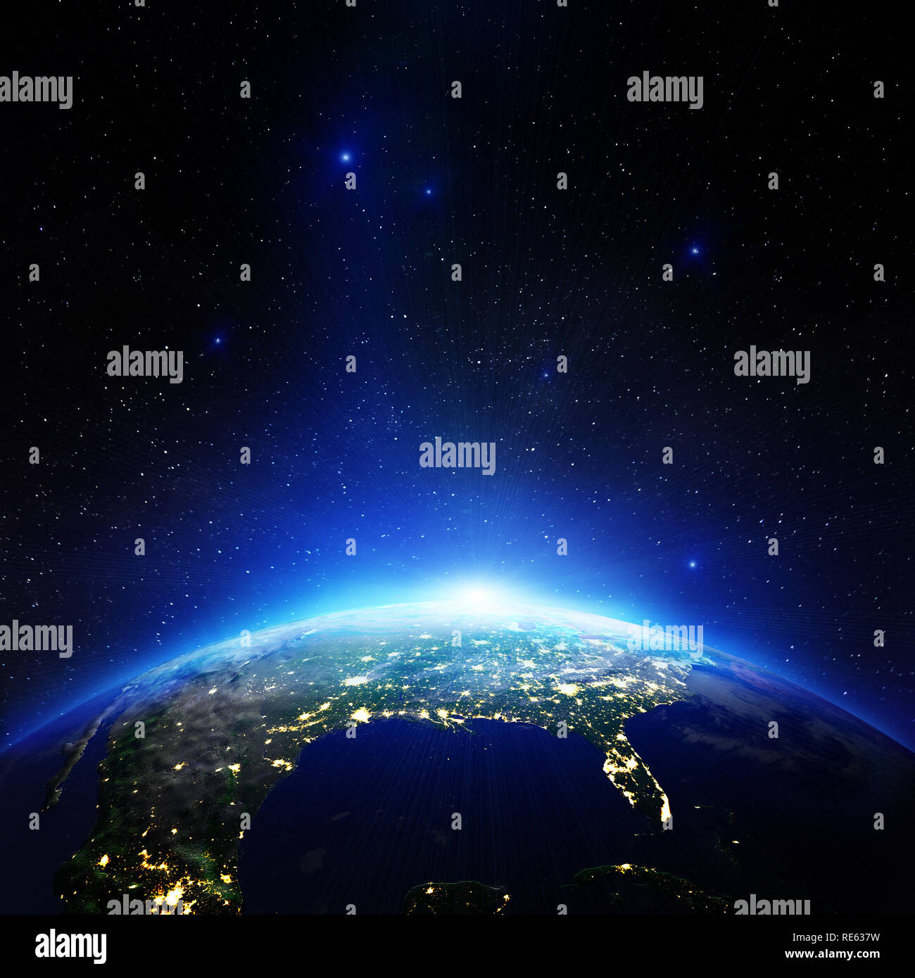 America from space Stock Photo - Alamy