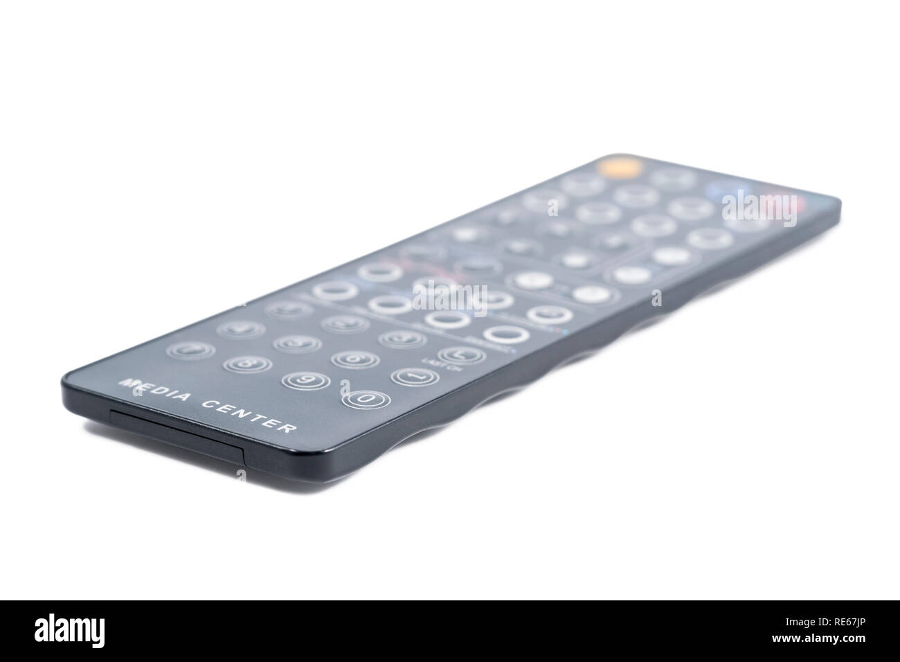 remote control media center isolated on white background Stock Photo ...