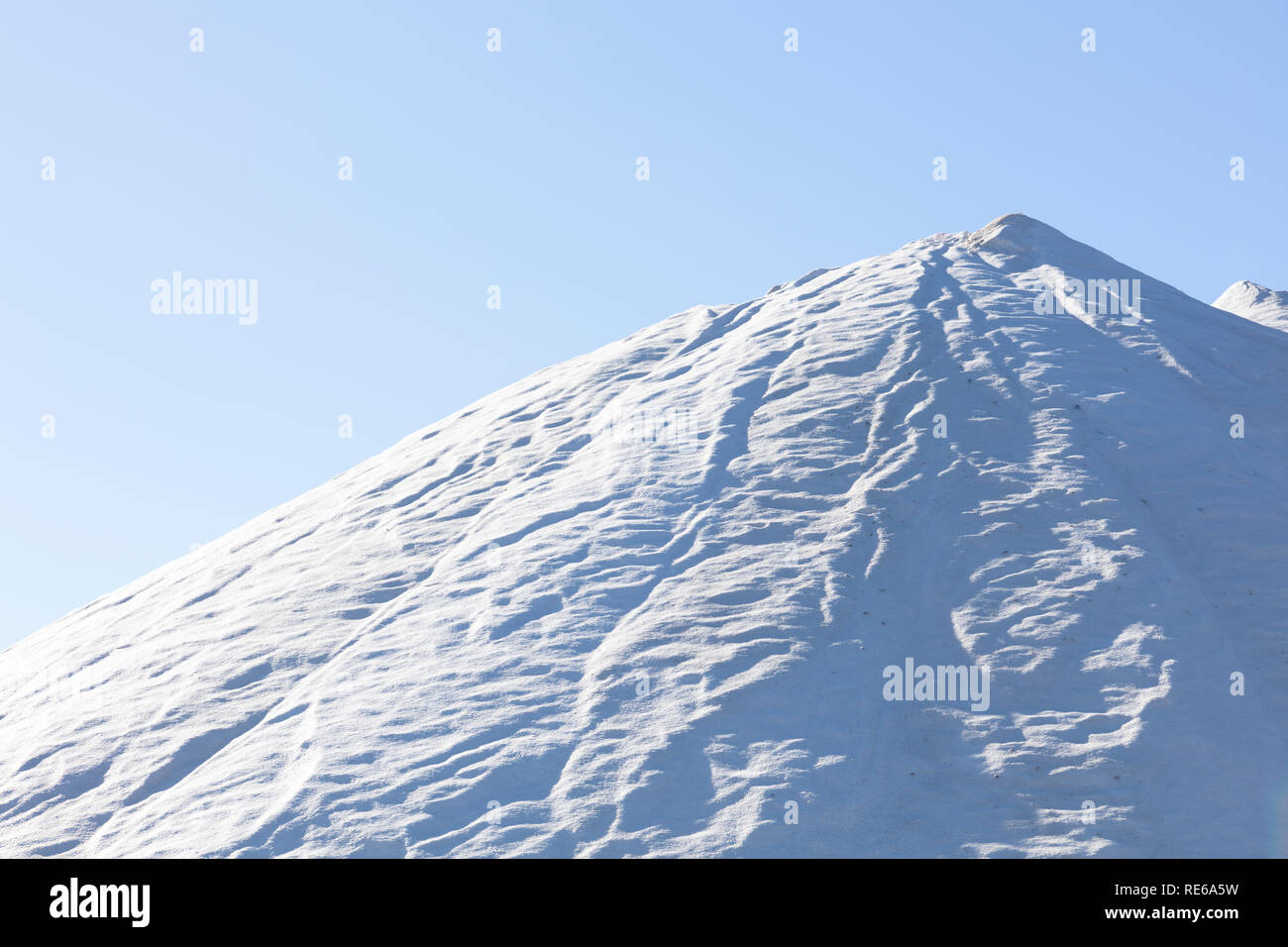 white salt mountain on blue background, high resolution image and size ...