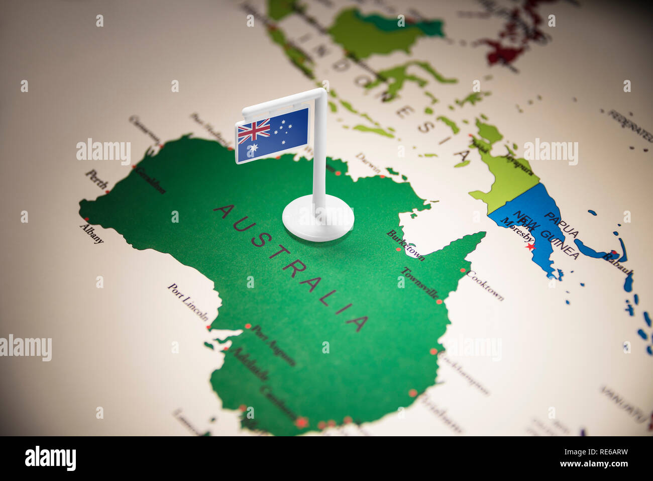 Australia political map hi-res stock photography and images - Alamy