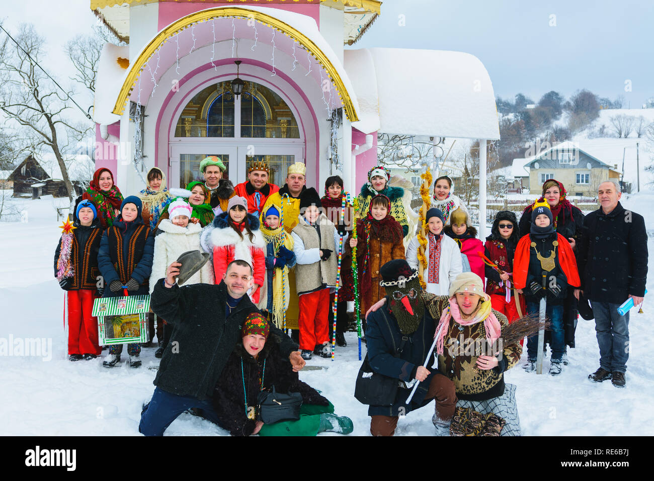 Orthodox church procession in winter hi-res stock photography and ...