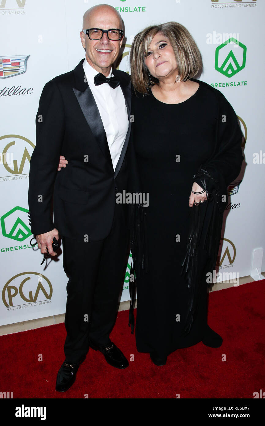 Los Angeles, USA. 19th Jan 2019. Donald De Line and Amy Pascal arrive ...