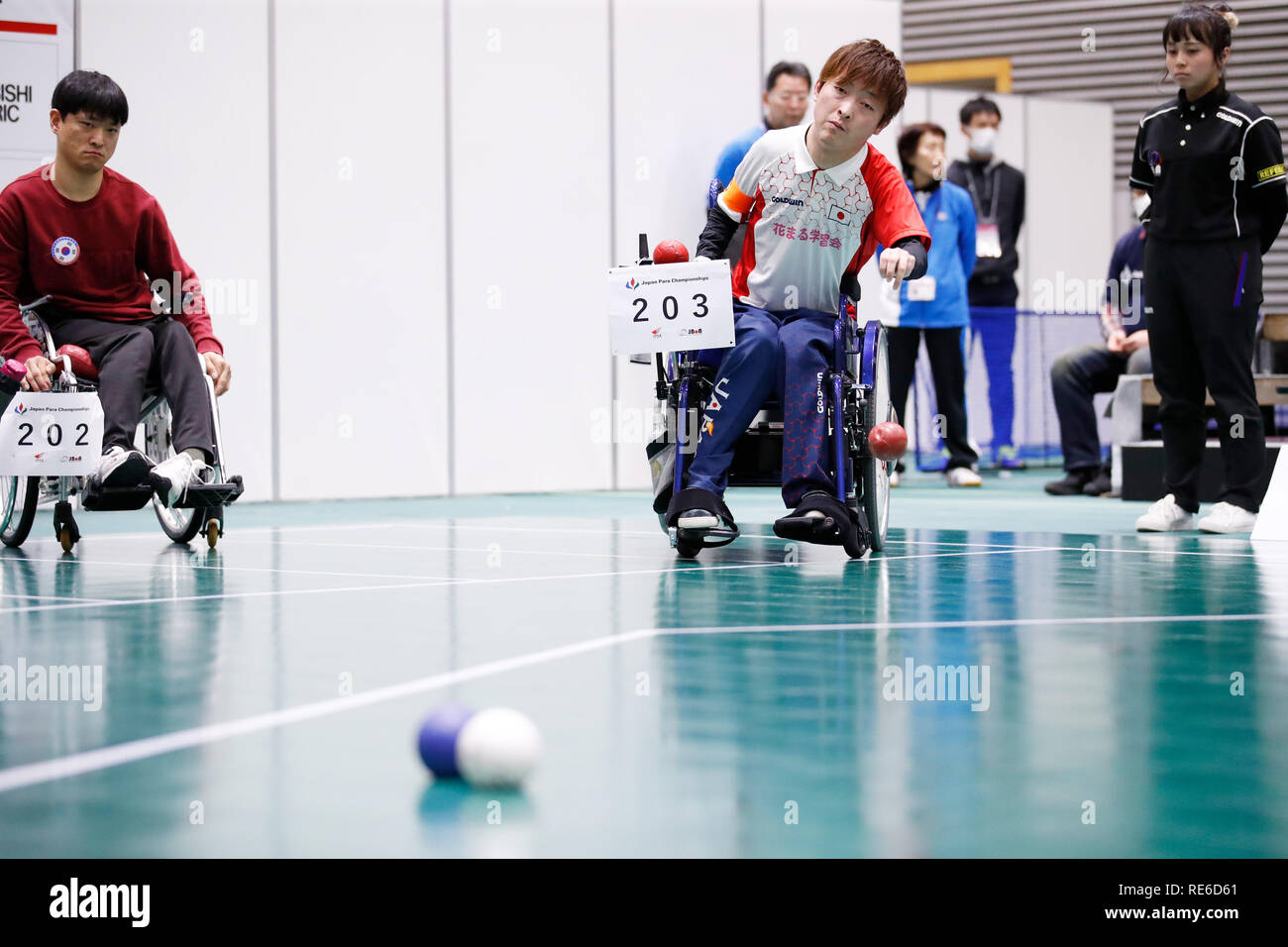 Tokyo, Japan. 20th Jan, 2019. Hidetaka Sugimura (JPN) Boccia : 2019 ...