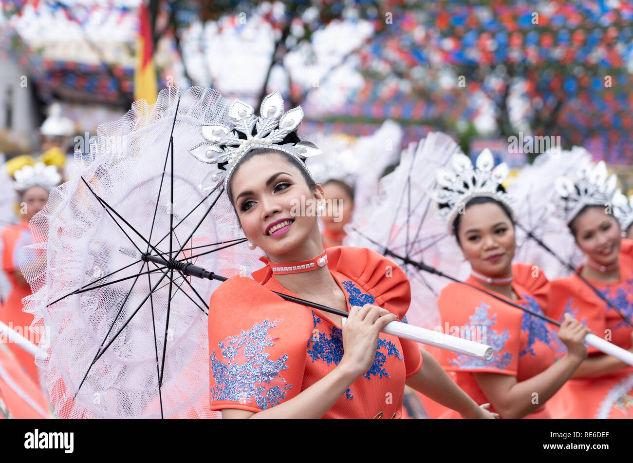 Cebu City, Philippines. 20th Jan 2019. Sinulog Festival,Grand Street ...