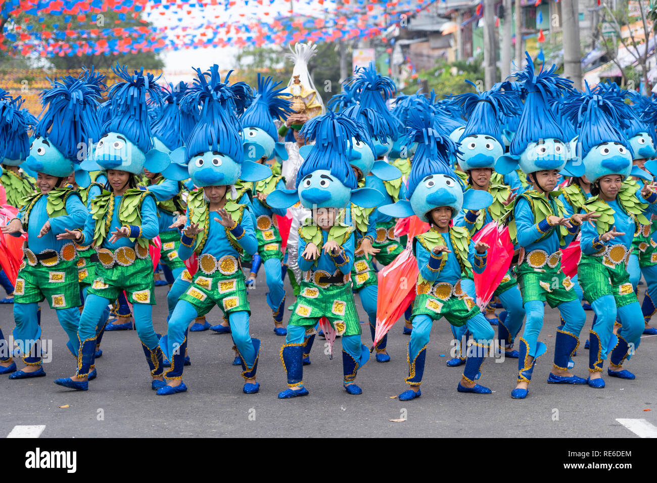 Cebu City, Philippines. 20th Jan 2019. Sinulog Festival,Grand Street ...