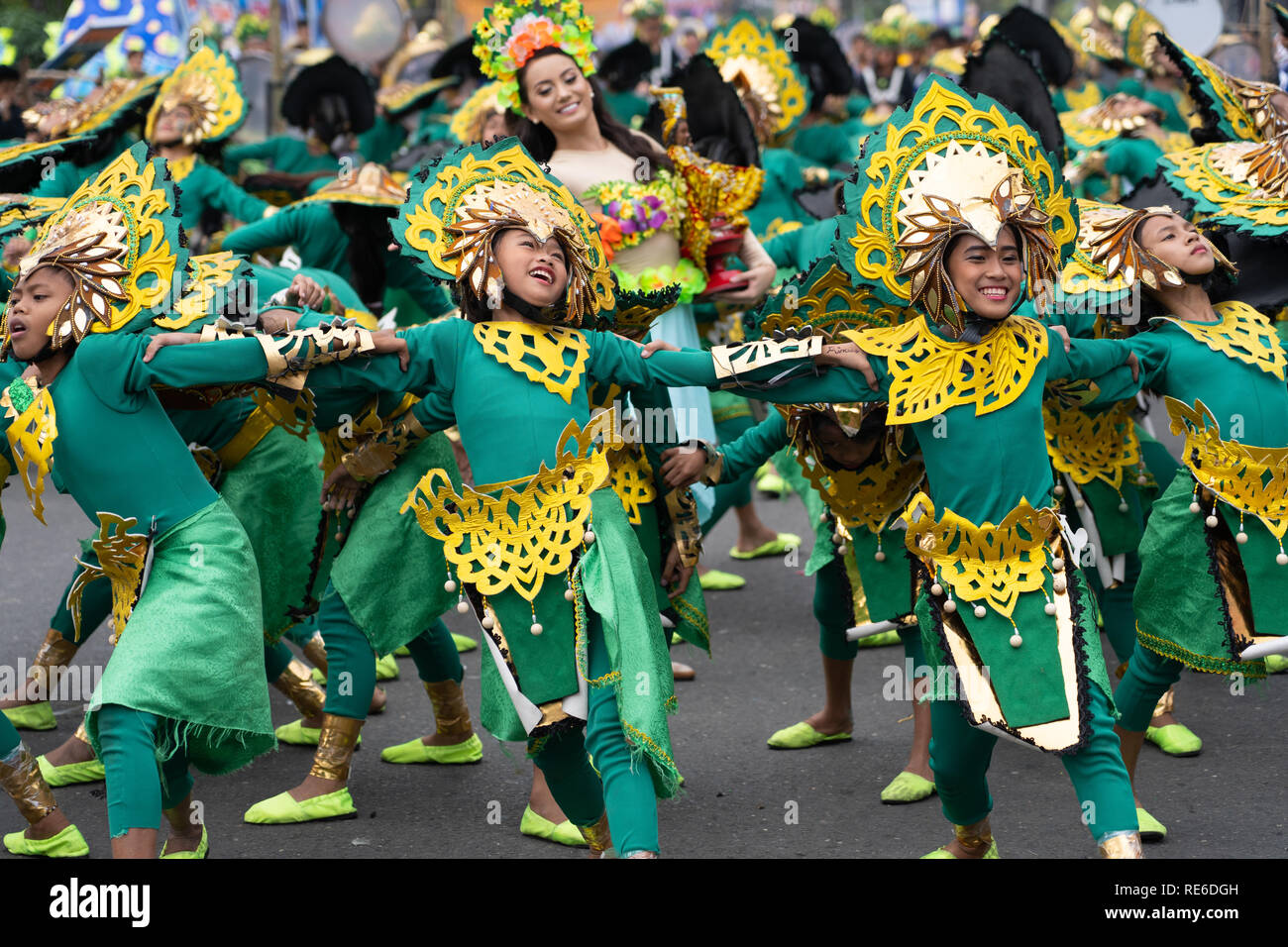Cebu City, Philippines. 20th Jan 2019. Sinulog Festival,Grand Street ...