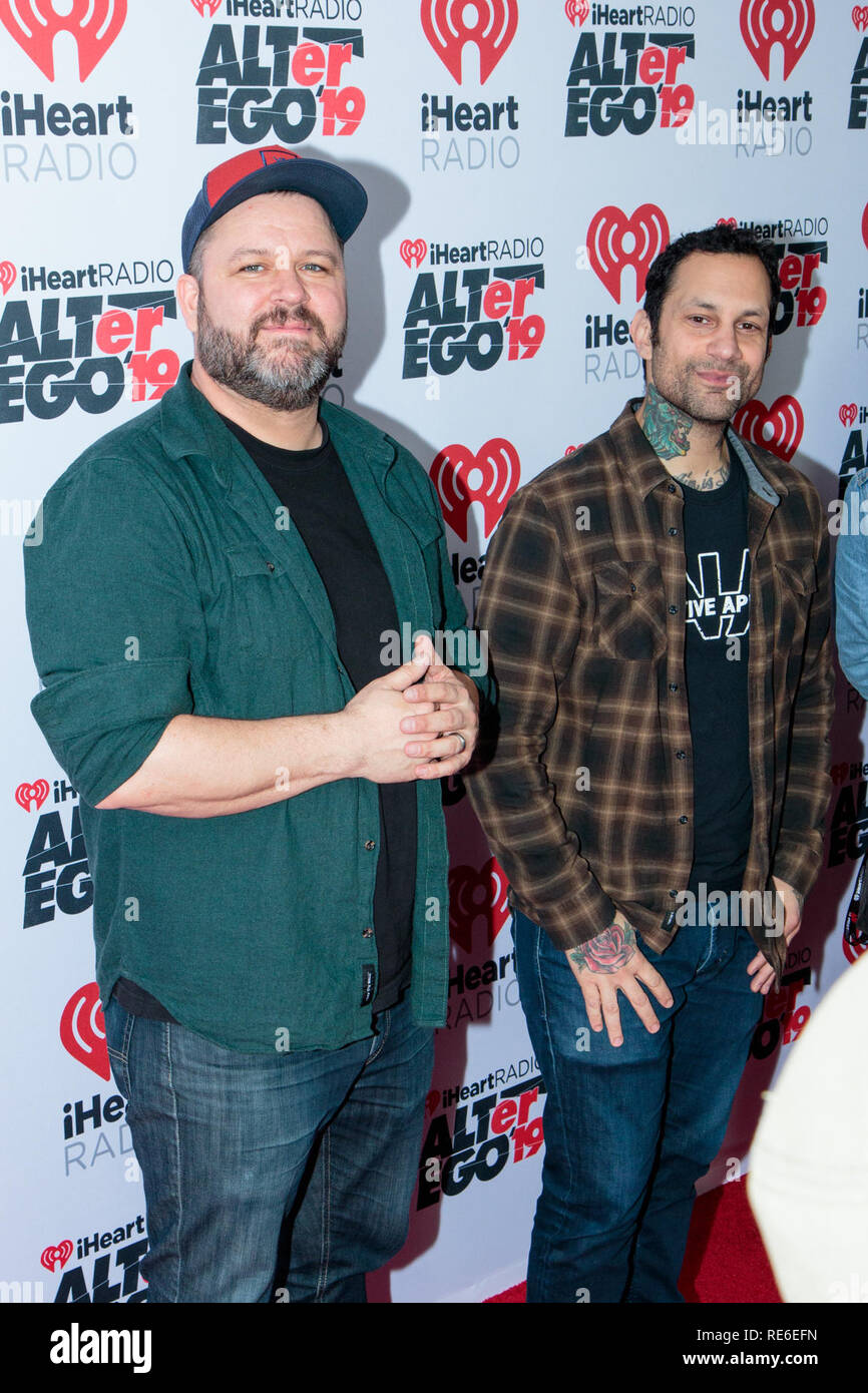San Diego, California, USA. 19th Jan, 2019. RISE AGAINST (L-R) Brandon ...