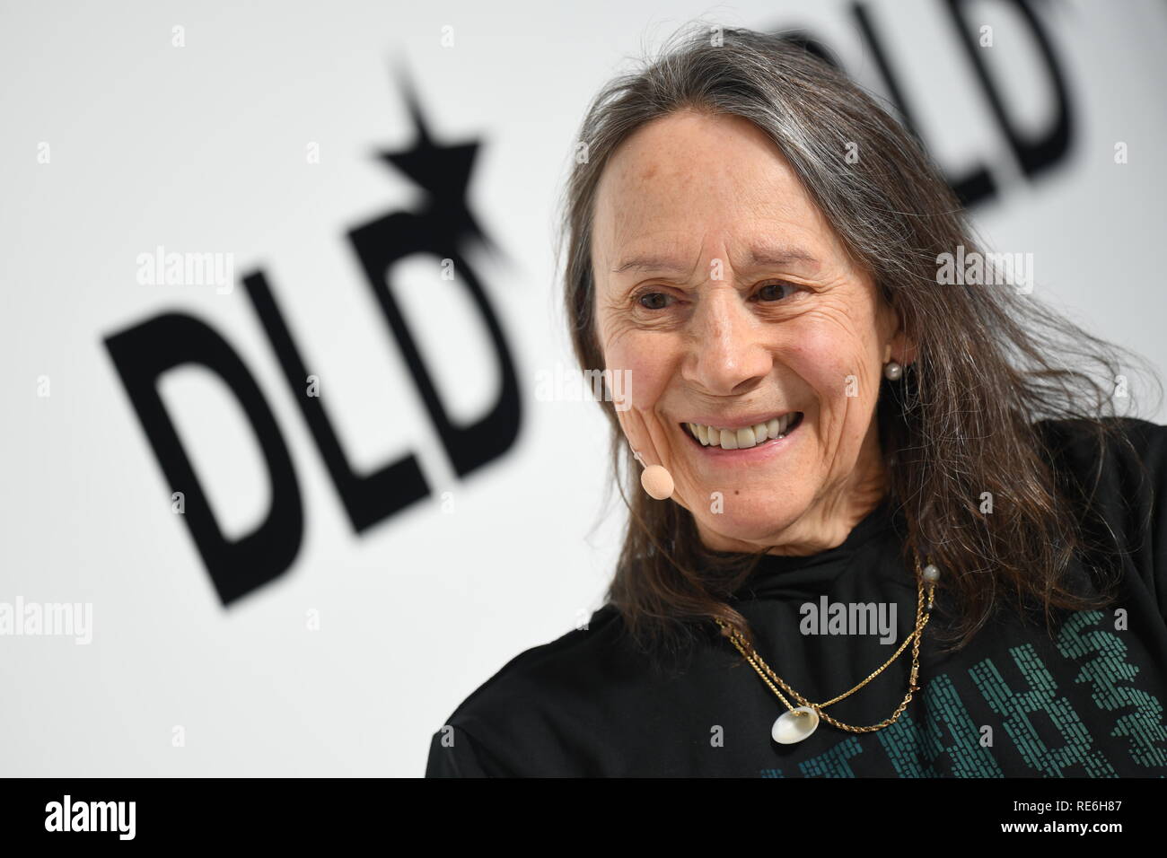 Esther Dyson (Way o Wellville) speaks at the DLD Munich Conference 2019 ...