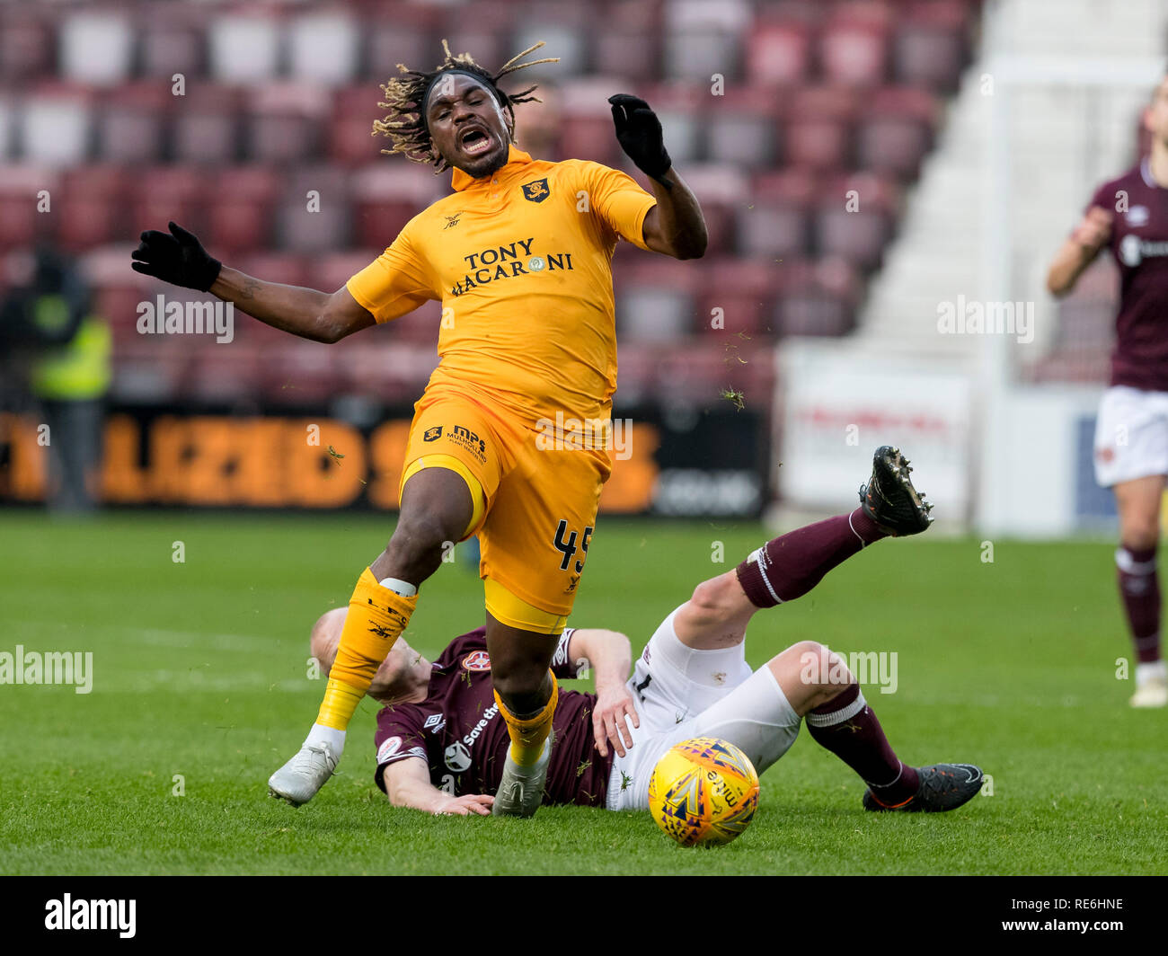 Edinburgh, UK. 20th Jan, 2019. Scottish Cup football fourth round ...