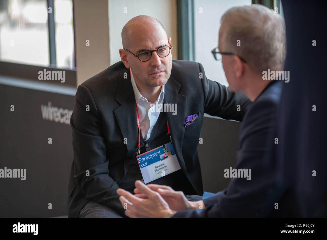 Munich, Germany. 20th Jan, 2019. Dominik Wichmann (Looping Group) has a ...