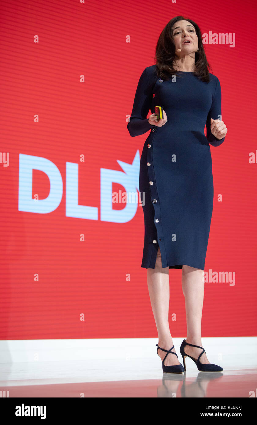 Munich, Germany. 20th Jan, 2019. Sheryl Sandberg, Managing Director of ...