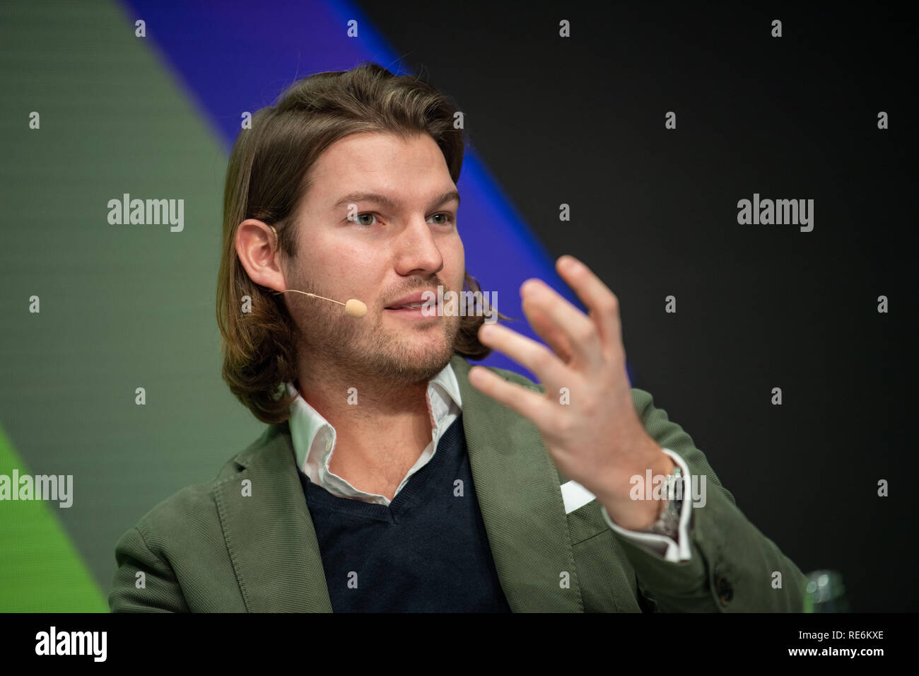 Munich, Germany. 20th Jan, 2019. Valentin Stalf, founder and managing ...