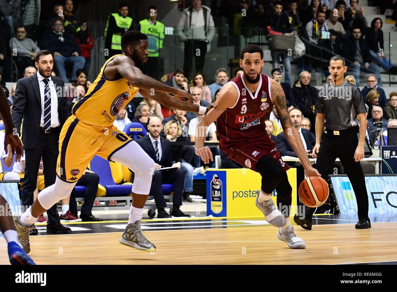 Turin, Italy. 20th Jan, 2019. Austin Daye (Reyer Umana Venezia) during ...