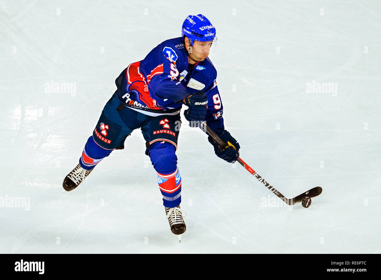 Mannheim, Germany. 20th Jan, 2019. Ice hockey: DEL, Adler Mannheim ...