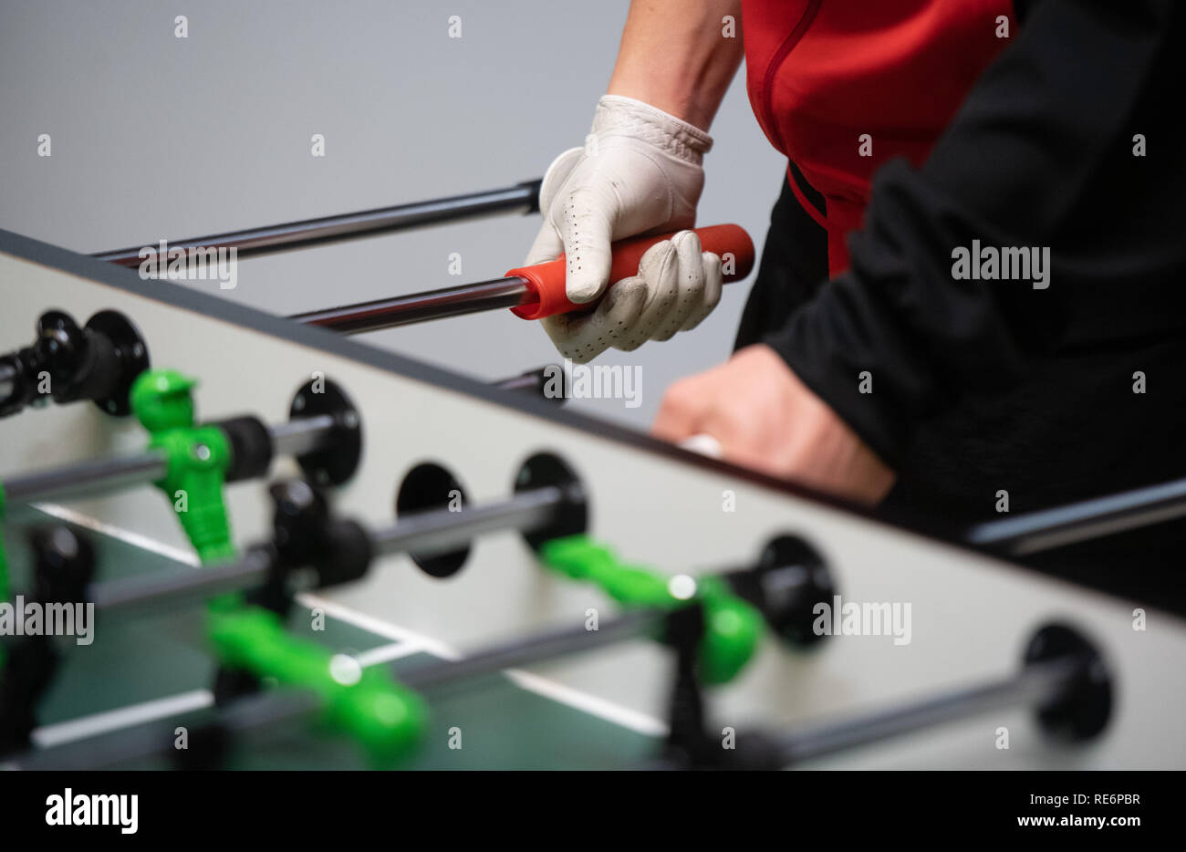 Hamburg, Germany. 20th Jan, 2019. A participant of the German Table ...