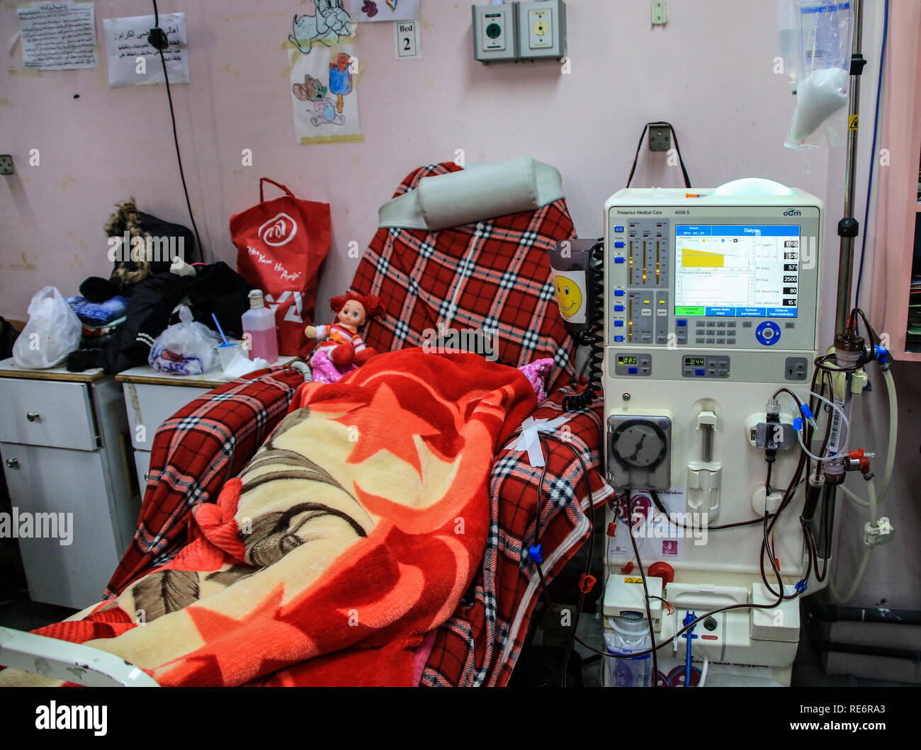 Gaza, Palestine. 20th Jan, 2019. The Palestinian Ministry of Health ...