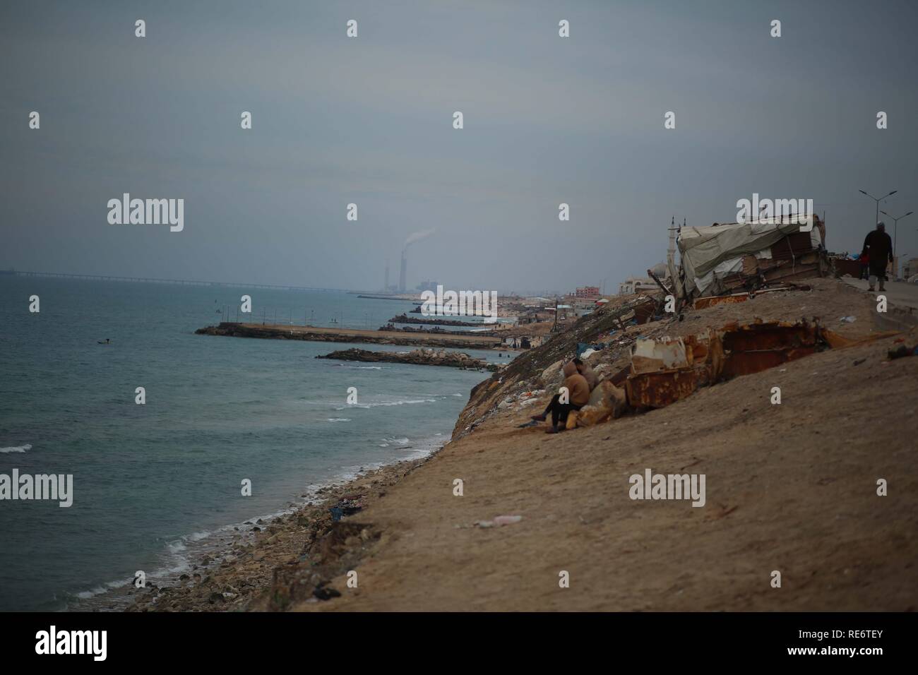 Gaza City, The Gaza Strip, Palestine. 20th Jan, 2019. Al-Shati refugee ...