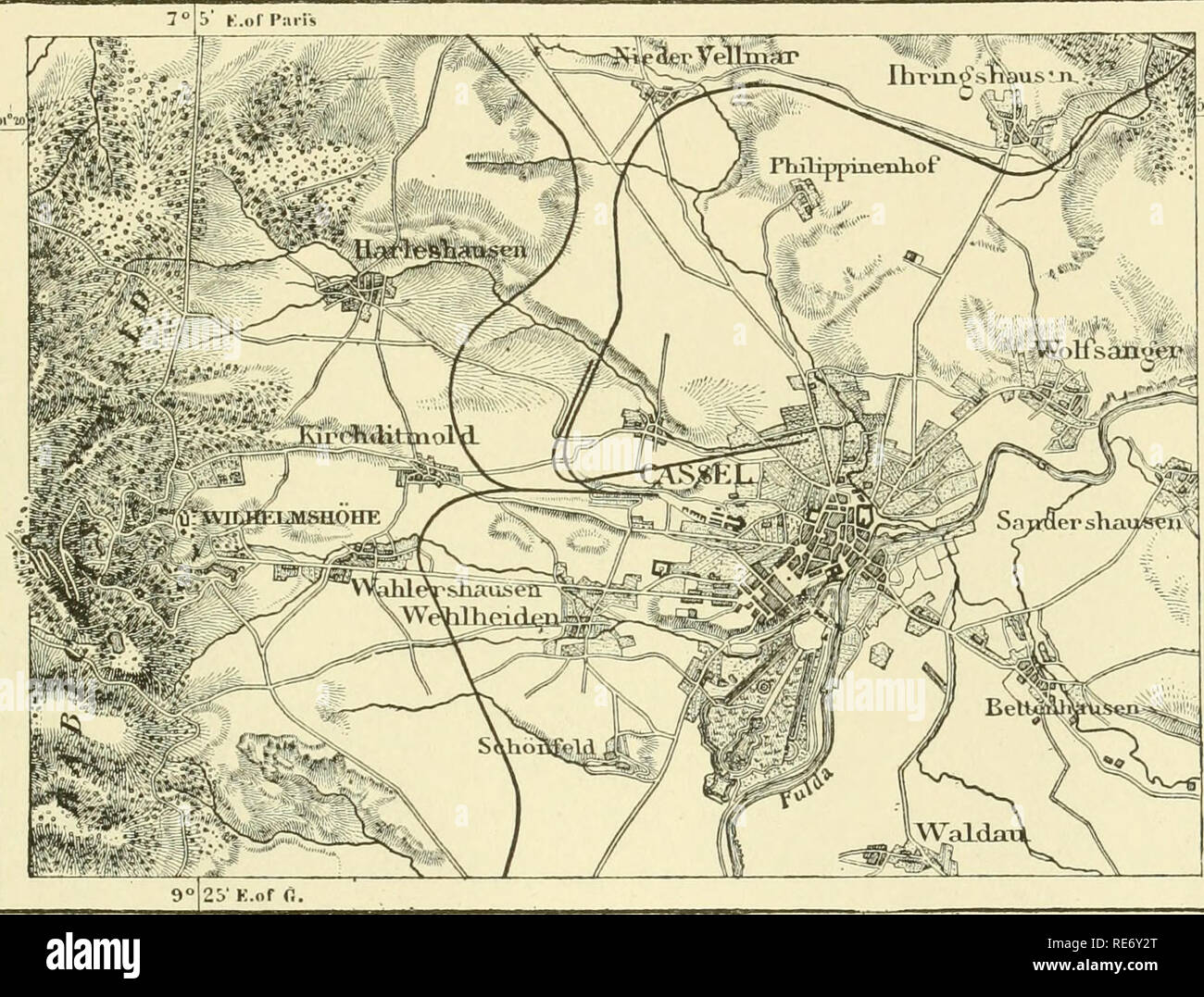Map of fulda hi-res stock photography and images - Alamy