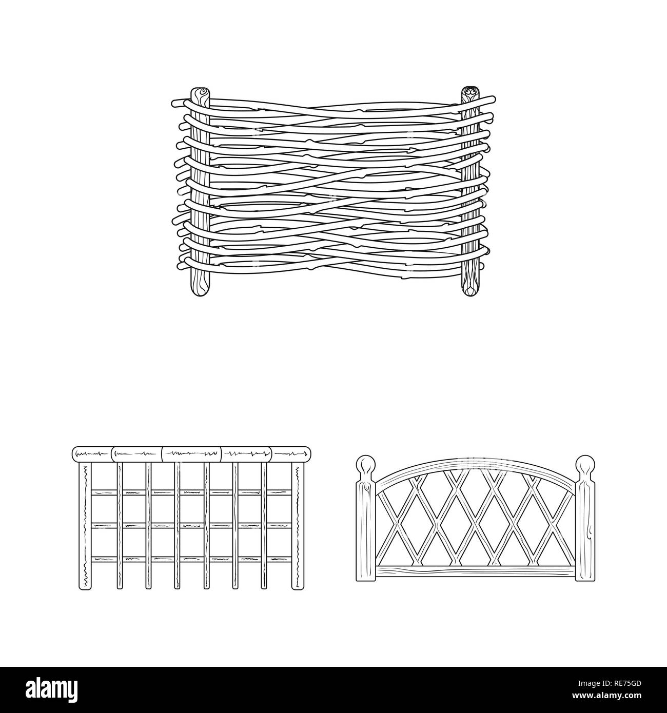 Brick wooden railing Cut Out Stock Images & Pictures - Alamy