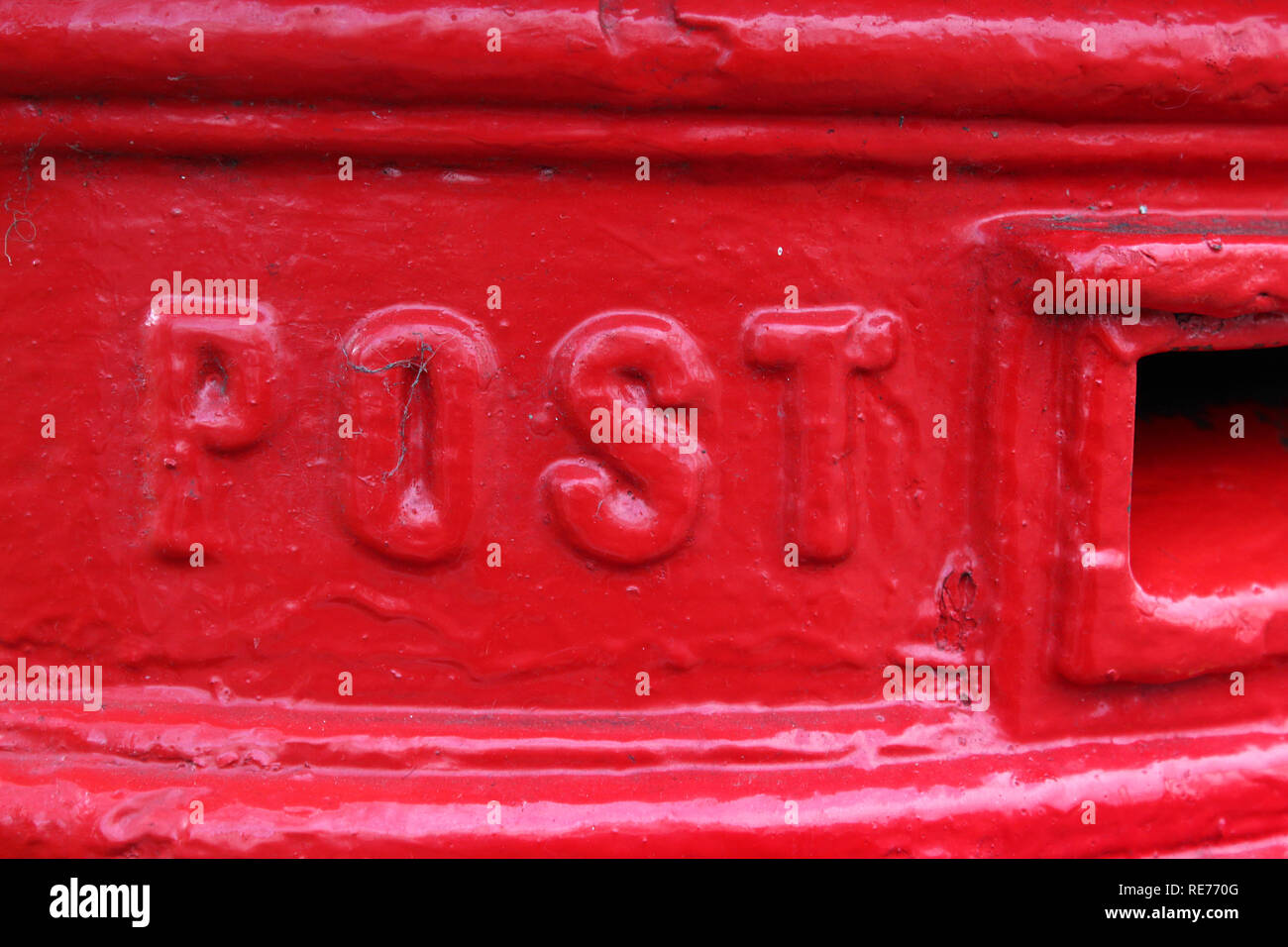 Old brass post box hi-res stock photography and images - Alamy
