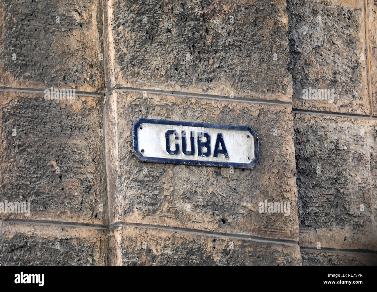 Cuban traffic road sign hi-res stock photography and images - Alamy