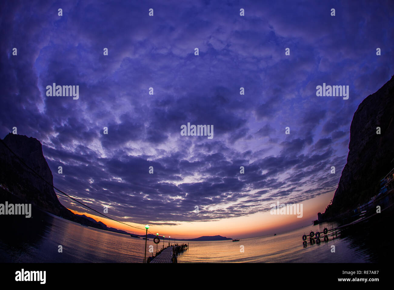 Perspective view of wharf hi-res stock photography and images - Alamy
