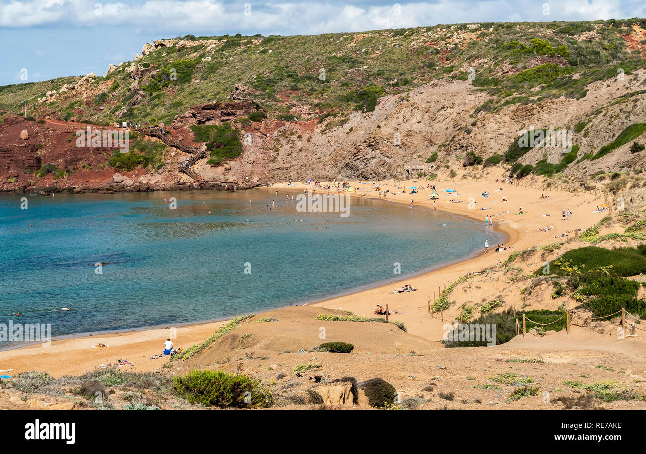 Minorca people beach hi-res stock photography and images - Alamy