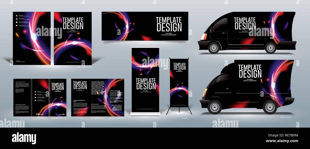 Abstract Template Design Stock Vector Image & Art - Alamy