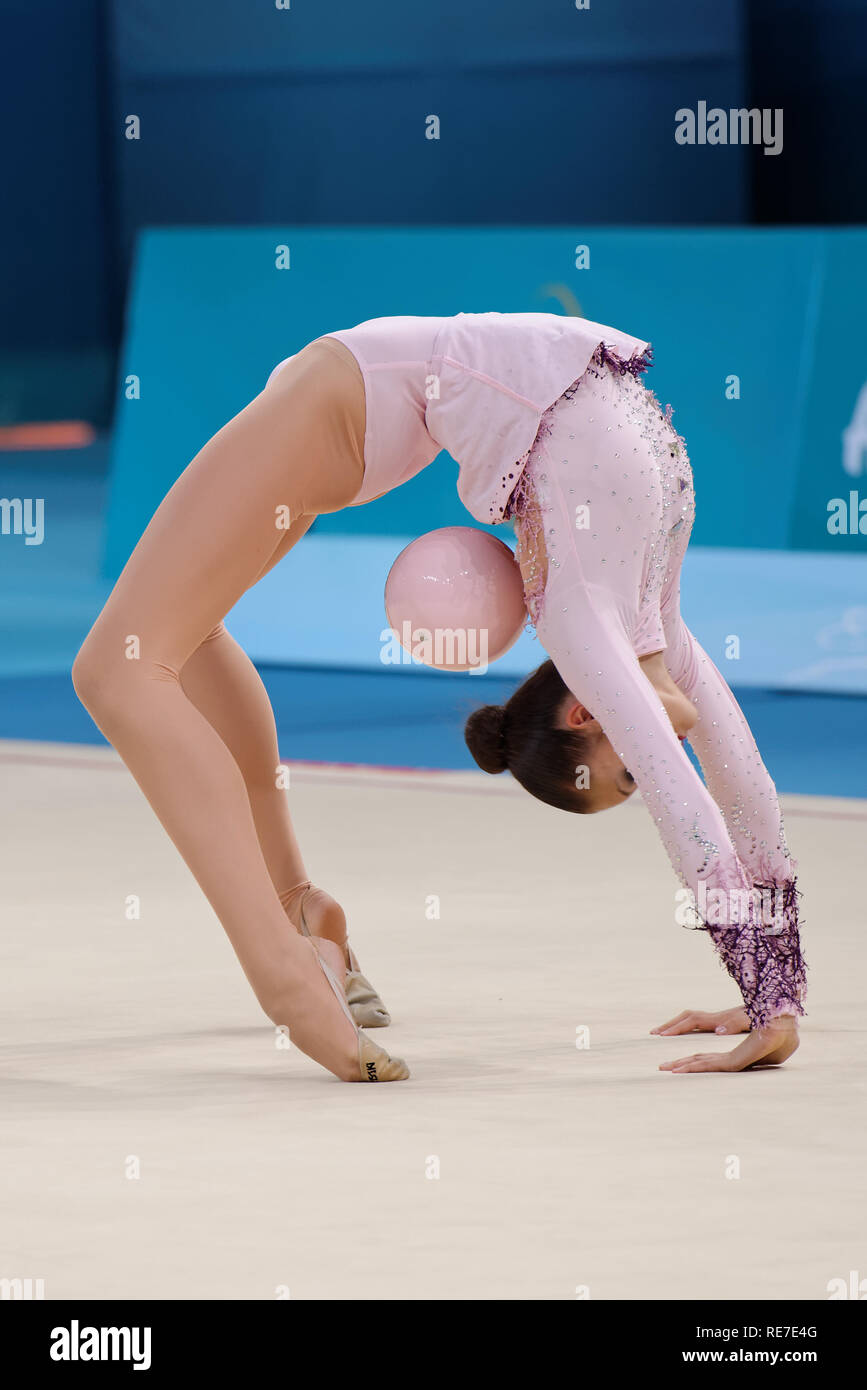 Kiev, Ukraine - August 28, 2013: Monija Cebasek, Slovenia performs with ...
