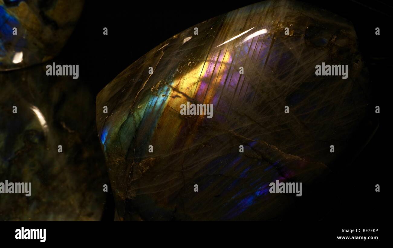 Macro Abstract Close Up Photo of Labradorite Geological Sample ...