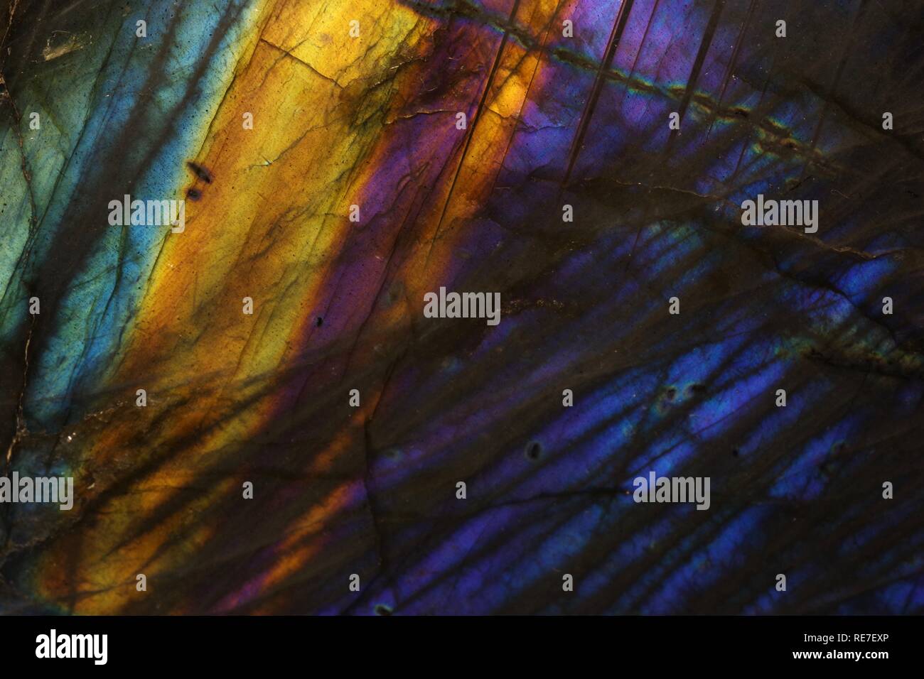 Macro Abstract Close Up Photo of Labradorite Geological Sample ...