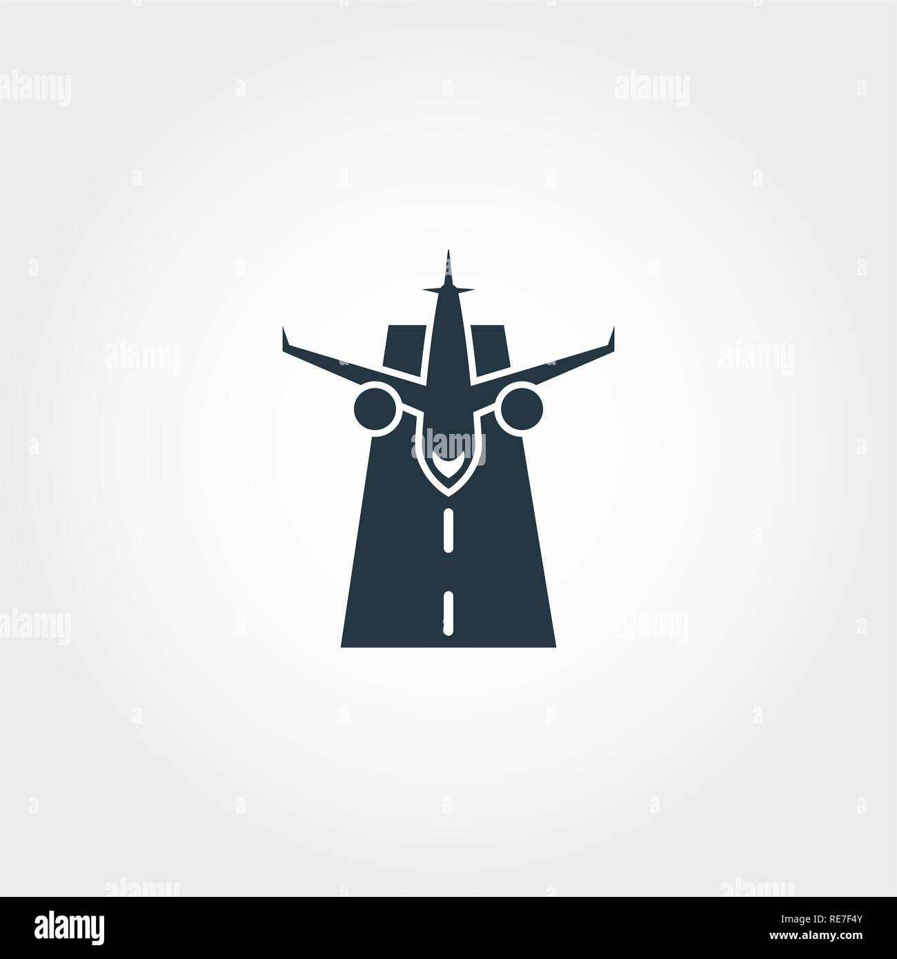 Runway creative icon. Simple element illustration. Runway concept ...