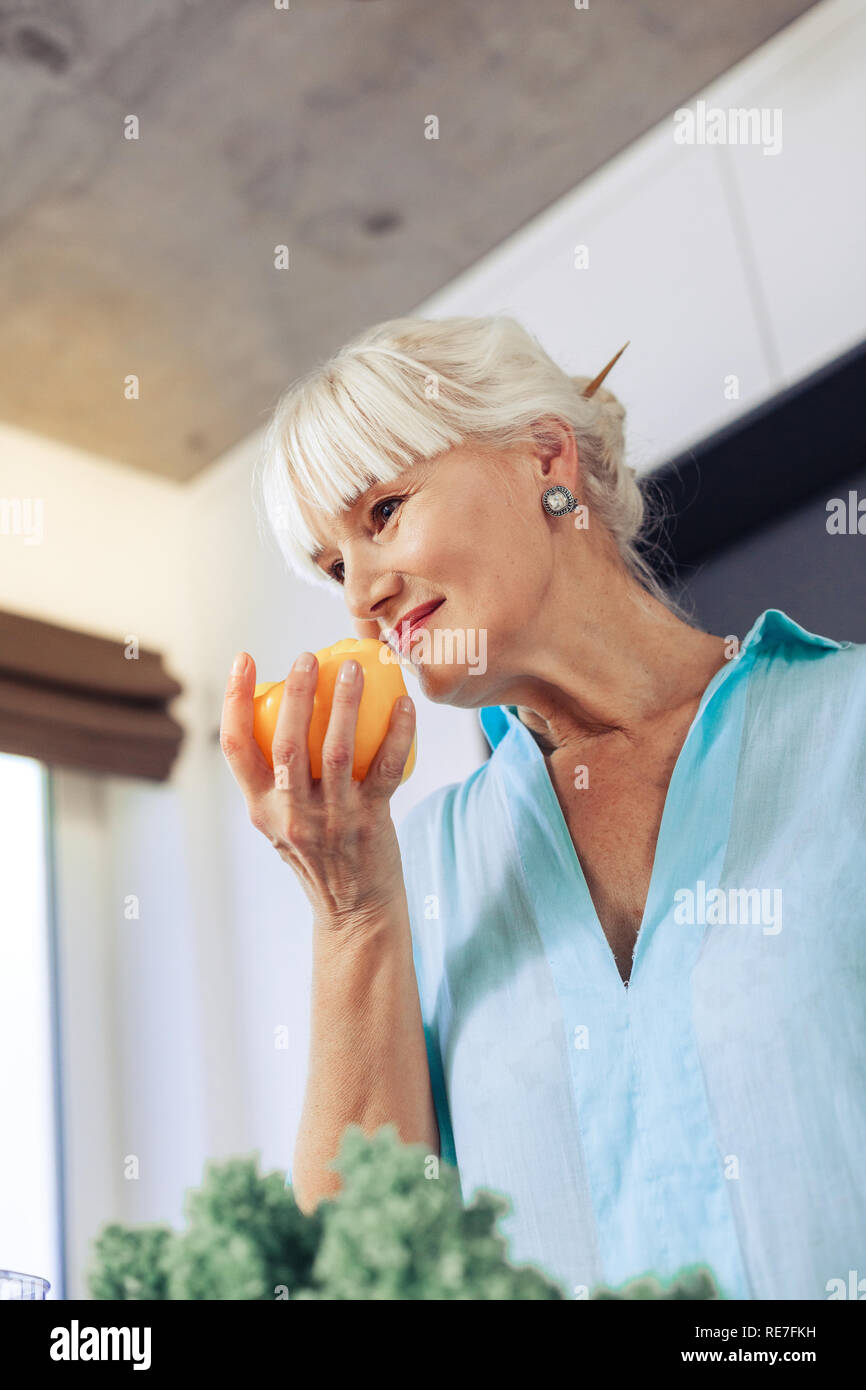Woman nice smell home hi-res stock photography and images - Alamy