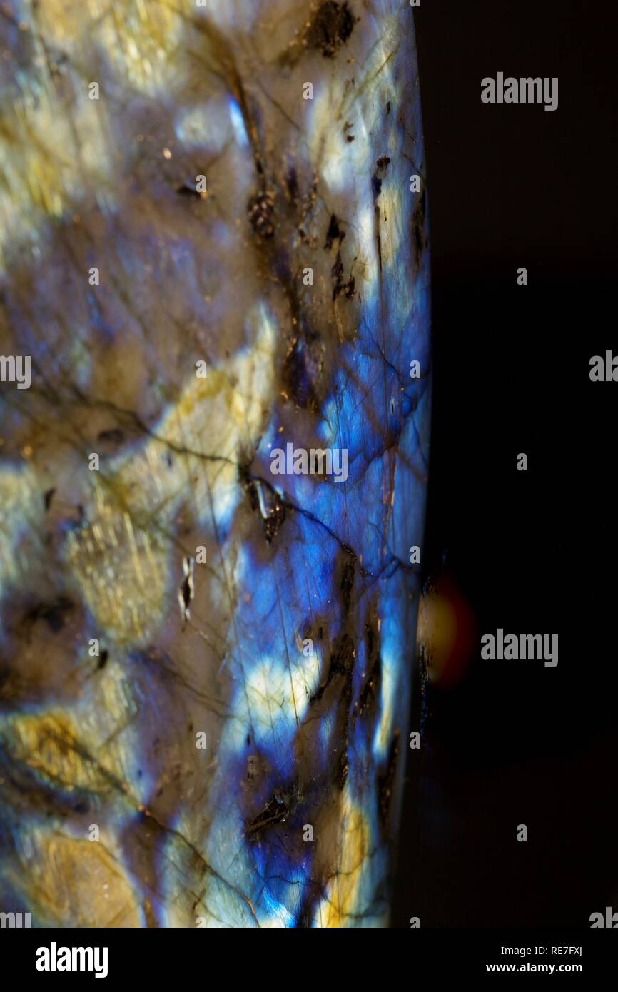 Macro Abstract Close Up Photo of Labradorite Geological Sample ...