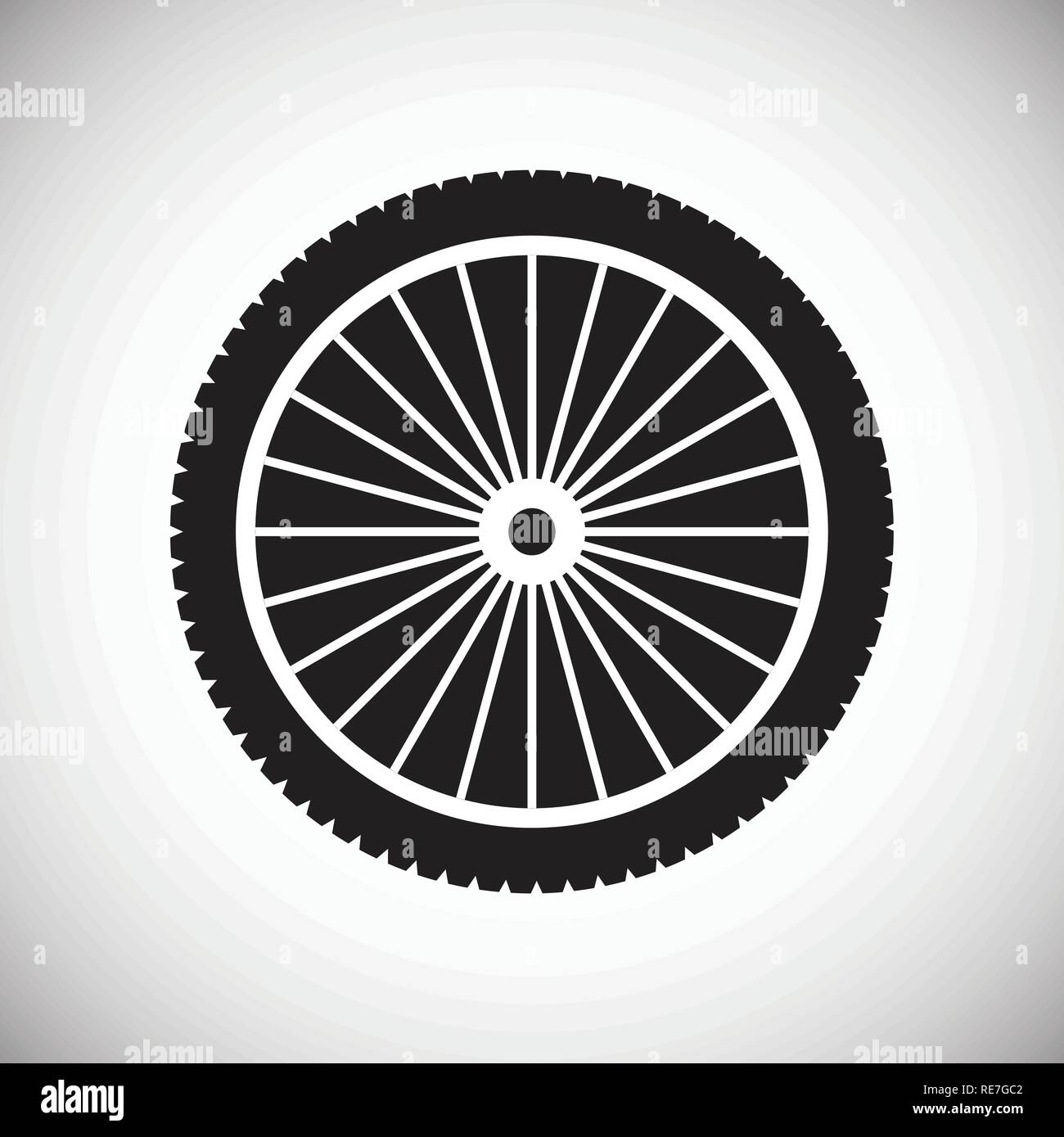 Wheel icon on white background for graphic and web design, Modern ...