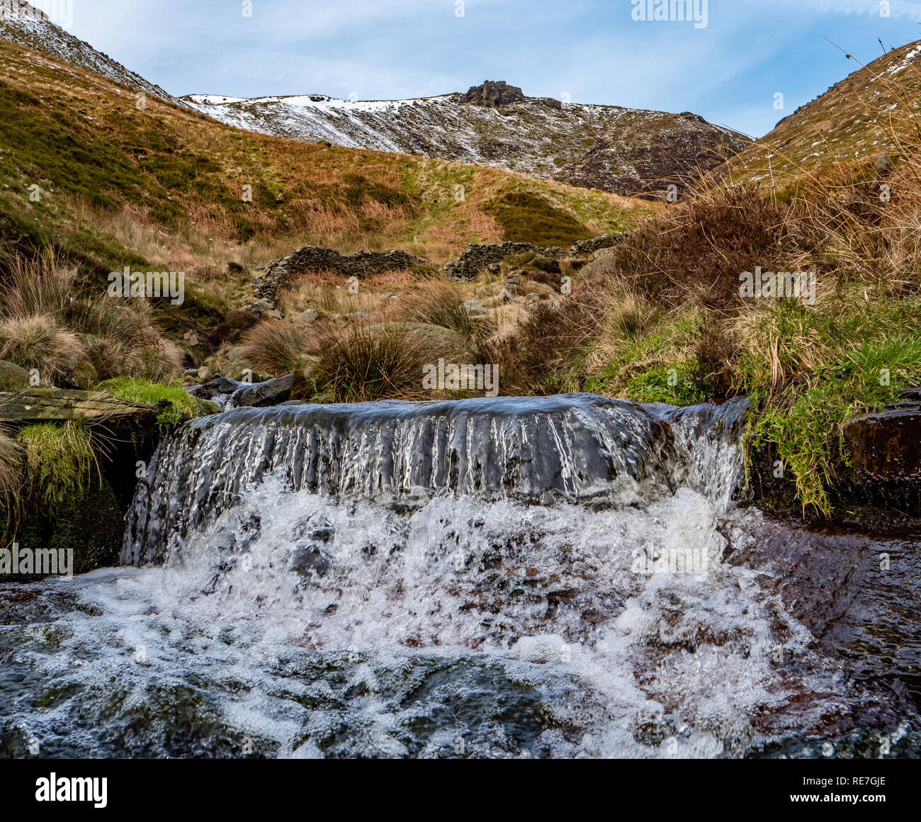 Crowden clough falls hi-res stock photography and images - Alamy