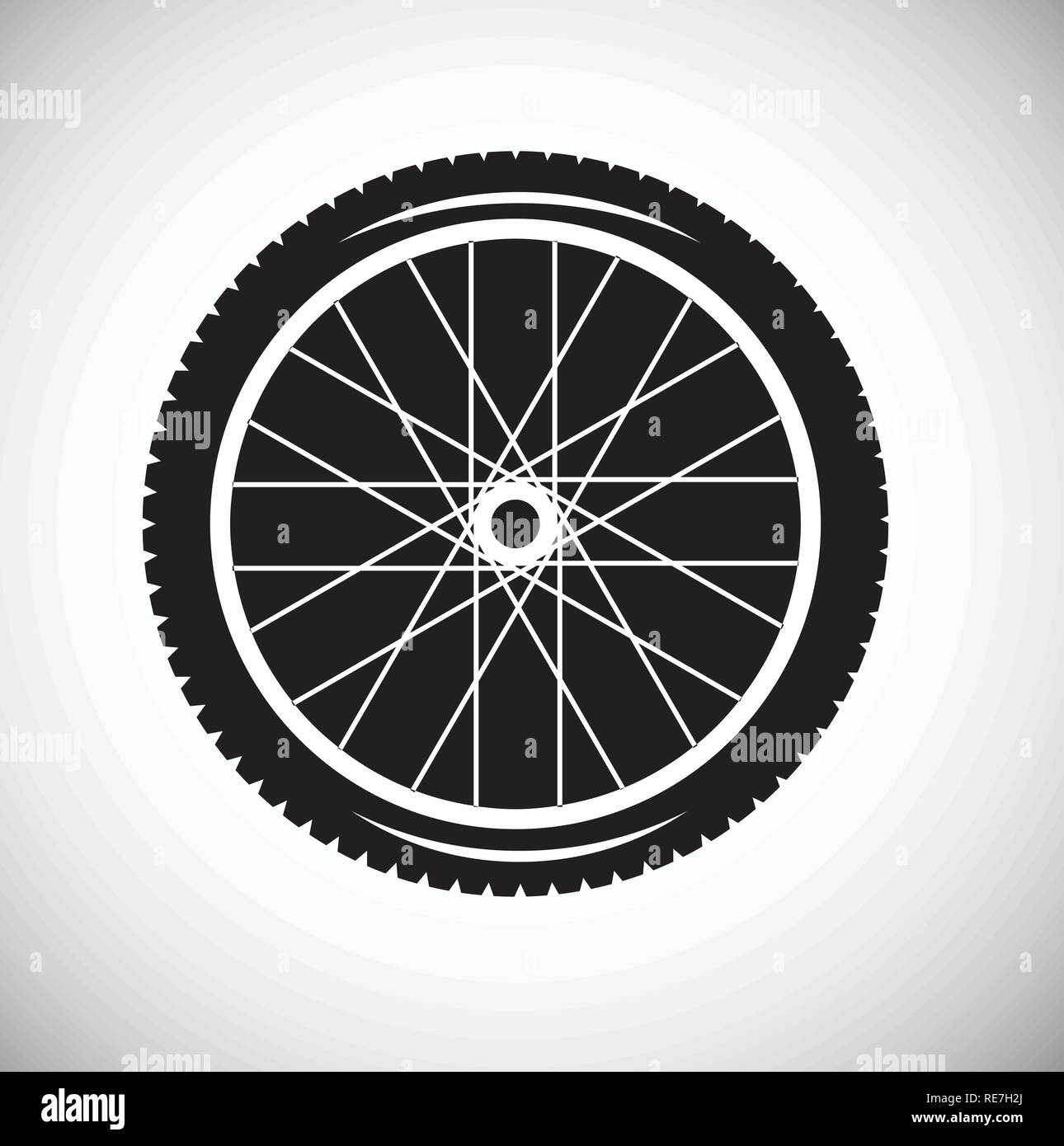 Wheel icon on white background for graphic and web design, Modern ...