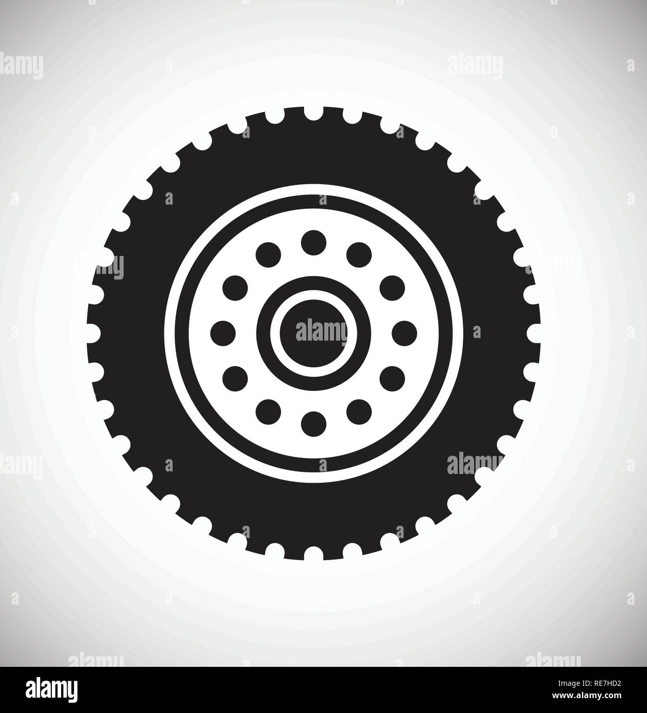 Wheel icon on white background for graphic and web design, Modern ...