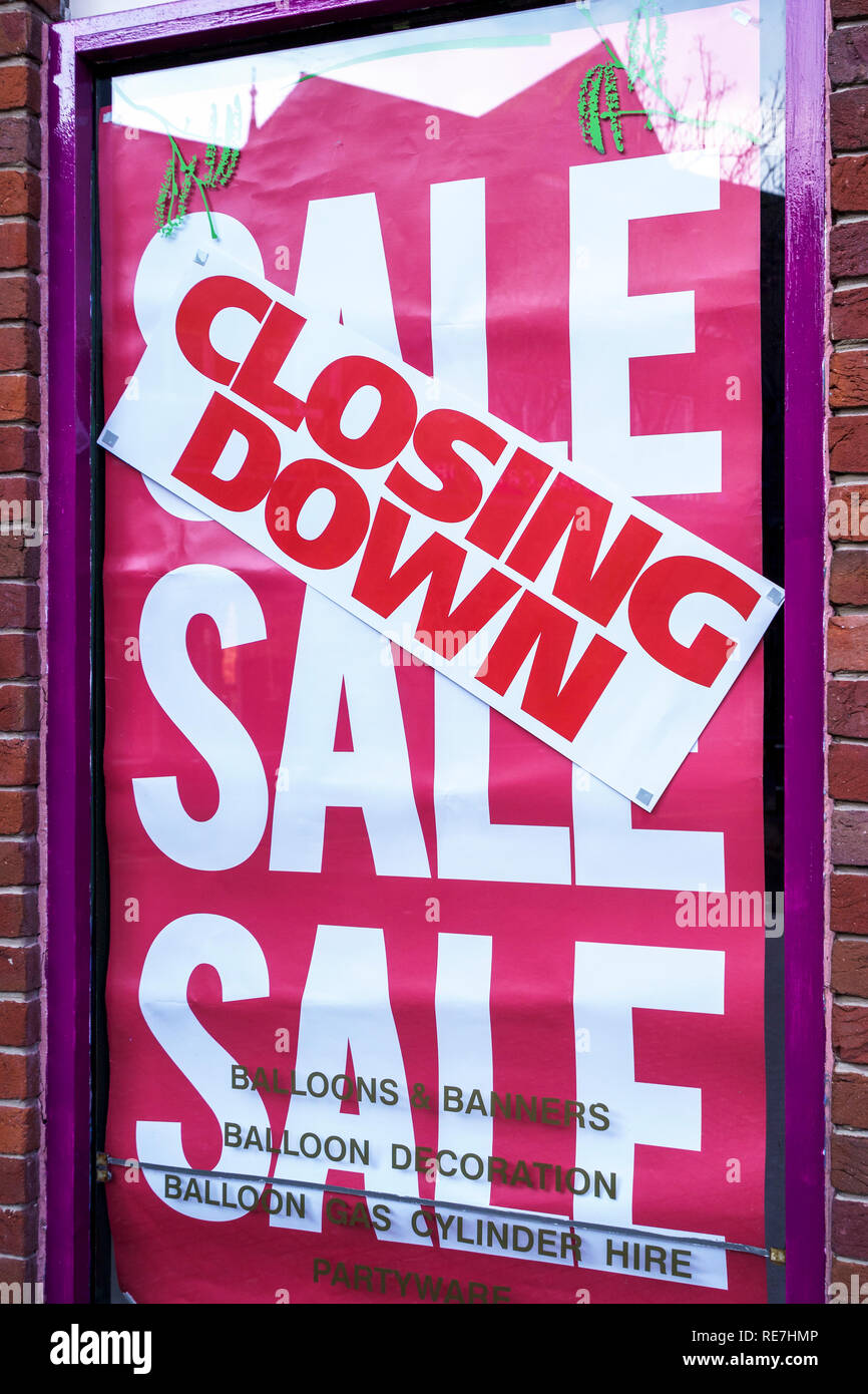High street poster advert hi-res stock photography and images - Alamy